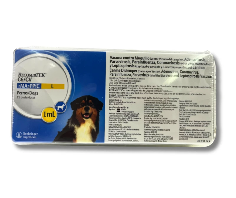 VAC. RECOMBITEK C6/CV (DAPPC-L) - MEDIVET