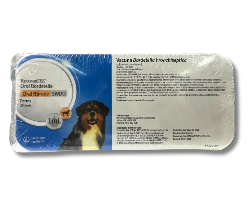 VACUNA RECOMBITEK ORAL BORDETELLA 1DS. - MEDIVET