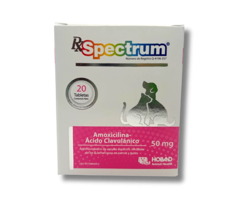 SPECTRUM AMOX. ACIDO-CLAV. 250 MG. 20 TAB. RS - MEDIVET